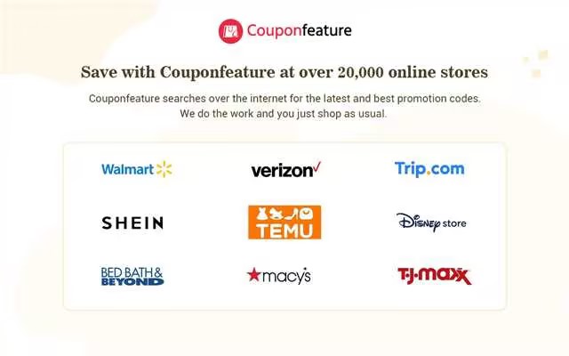 CouponFeature - An Online Automatic Coupon Finder Extension